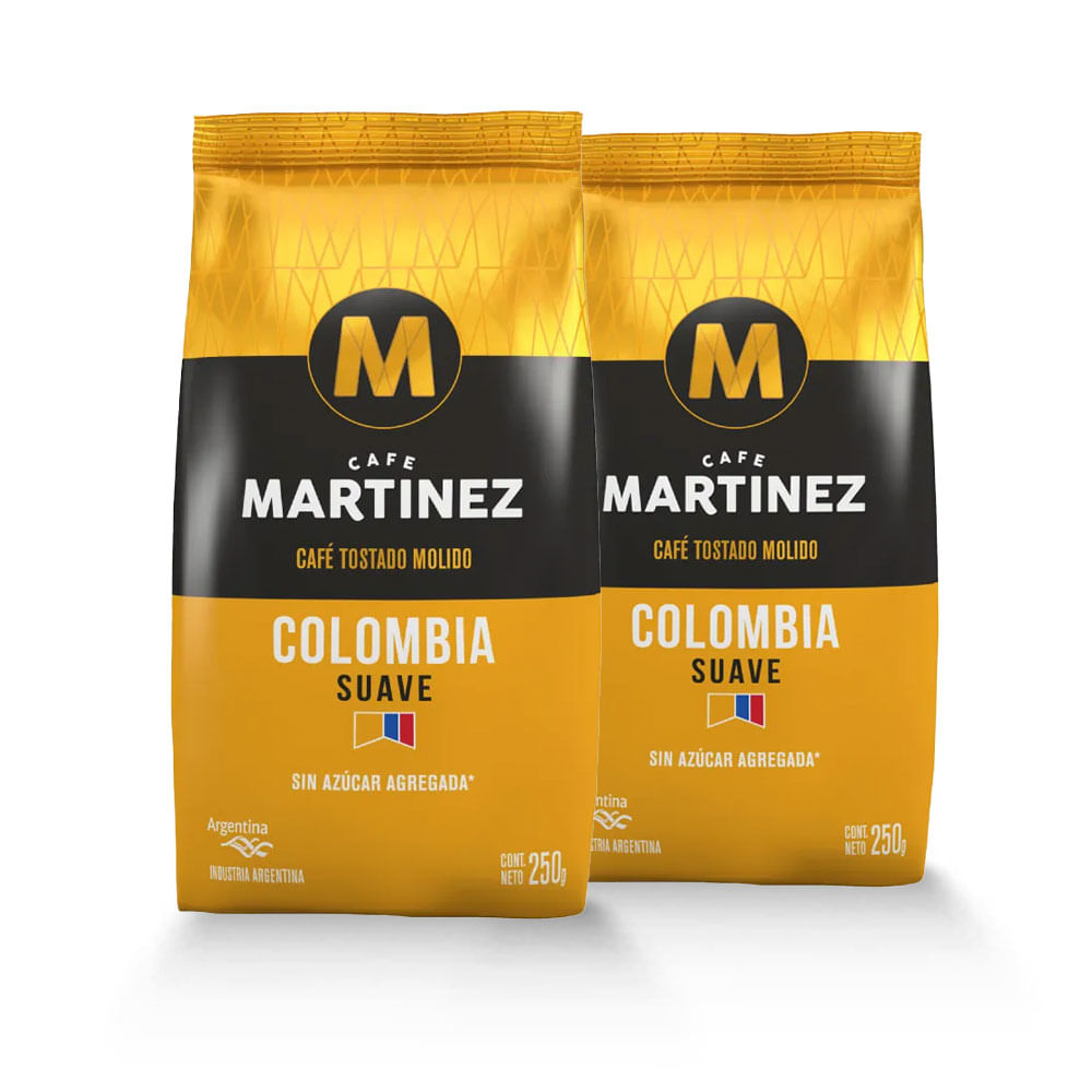 Combo Cafe Molido Colombia 250gr x 2 packs - Café Martínez