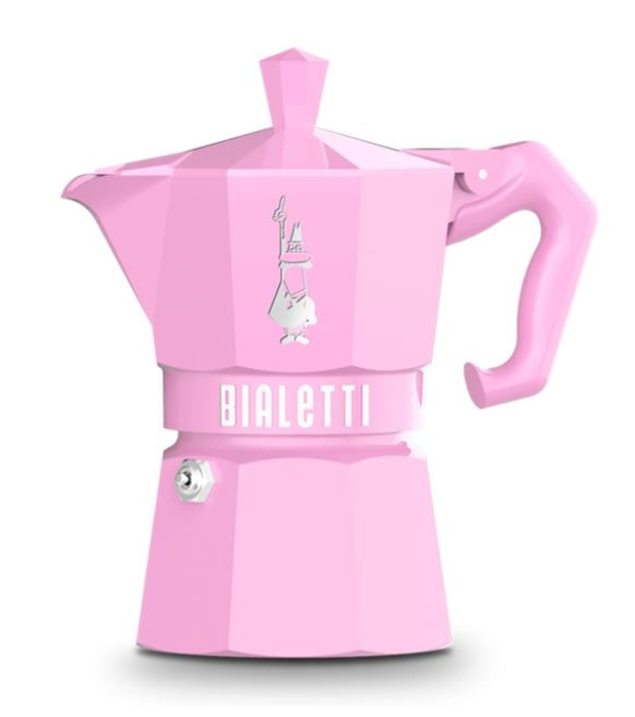 Cafetera Moka Exclusive Italiana Bialetti Pink 6 Pocillos - Café Martínez